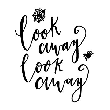 "Look away" Sticker for Sale by Surgedesign | Redbubble