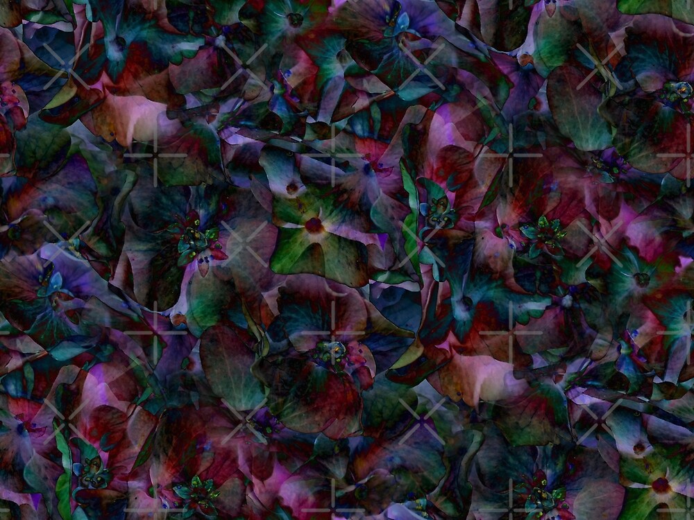 "Blooming Lush (pattern)" by Yampimon | Redbubble