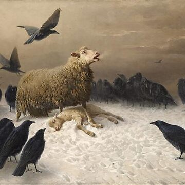 "Anguish by August Friedrich Schenck painting sticker" Sticker for Sale ...