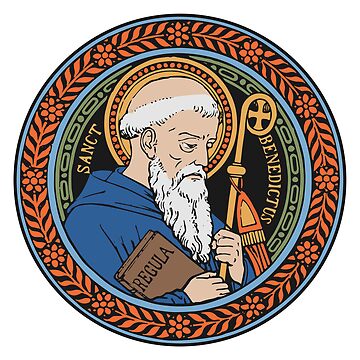 "St Benedict of Nursia. Catholic Saint. " Poster for Sale by oremus ...