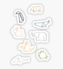 Origami Stickers | Redbubble