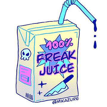 "Freak Juice Shiny" Sticker for Sale by MikaLevi | Redbubble