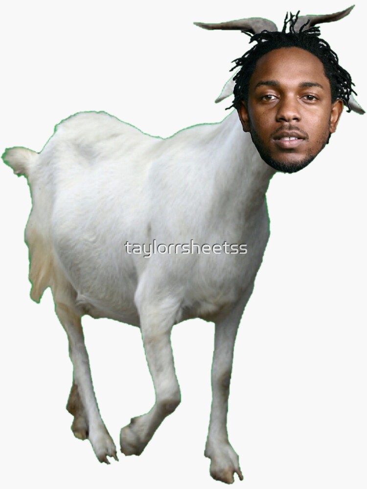 "Kendrick Lamar GOAT" Sticker by taylorrsheetss | Redbubble