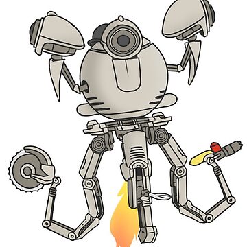 "Codsworth / Mr. Handy" Sticker for Sale by kouseki | Redbubble