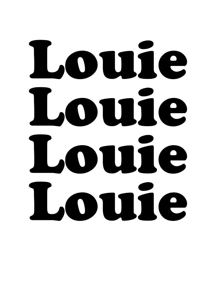 "Louie TV Show Title Font" by UrielG | Redbubble