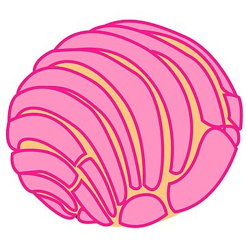 "Concha Mexican Pan Dulce Bread " Sticker for Sale by StefaPascu ...