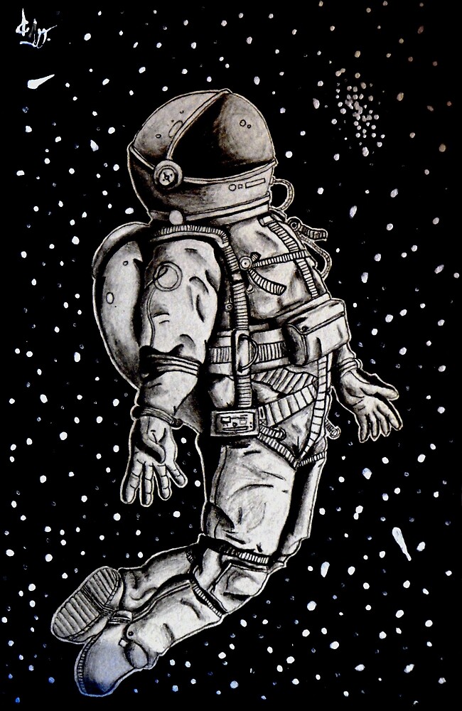 "Floating Spaceman" by PhilipAngelo | Redbubble