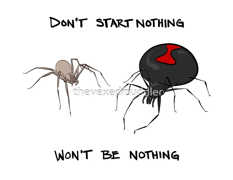 "Don't start nothing, won't be nothing. (for light tees)" by the vexed ...