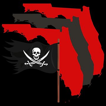 "Florida Border, Buccaneers" Sticker for Sale by LatterDaze | Redbubble