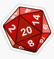 20 Sided Dice: Stickers | Redbubble