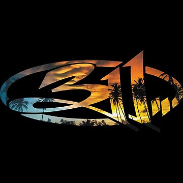 "311 Band Beach Sunset Style" Sticker for Sale by Medoro Jalbert ...