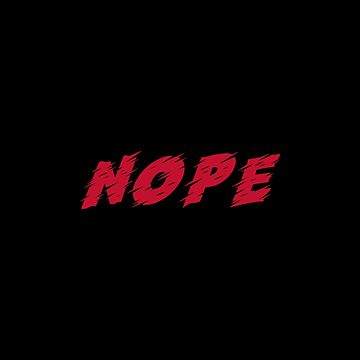 "Red Nope" Sticker for Sale by colorfulllama | Redbubble