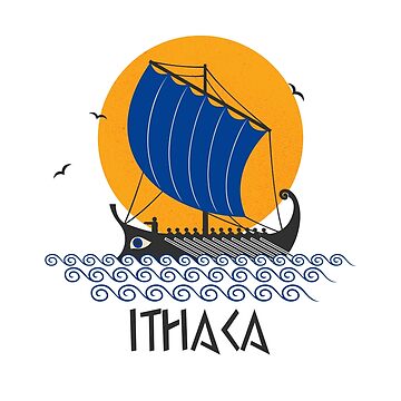 "Ithaca Greece Classic" Sticker for Sale by AmphoraGhost | Redbubble