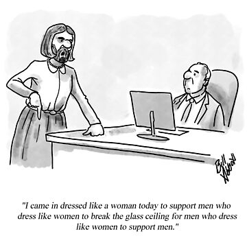 "Funny Gender Role Cartoon Humor" Poster for Sale by Bill Abbott ...