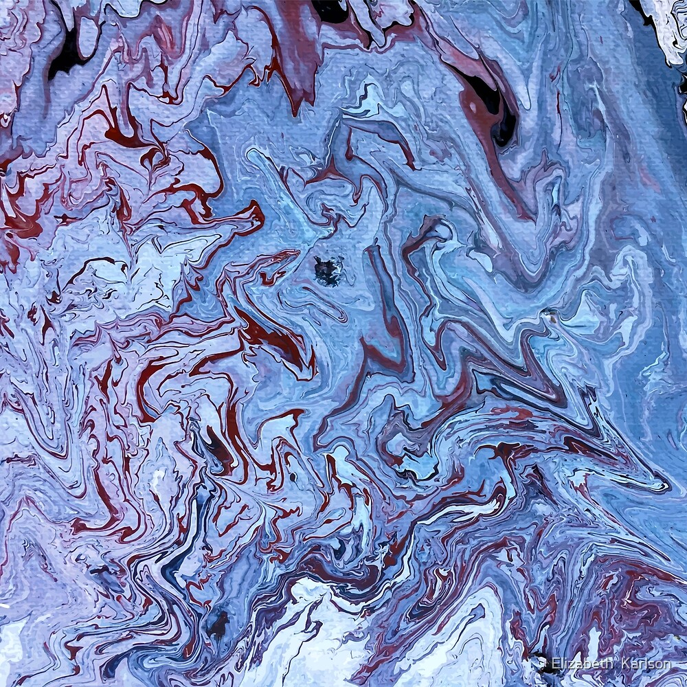 "Periwinkle Abstract Acrylic Swirl" by Elizabeth Karlson | Redbubble