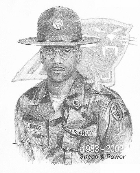 "Retired Drill Sergeant drawing" by mike theuer | Redbubble