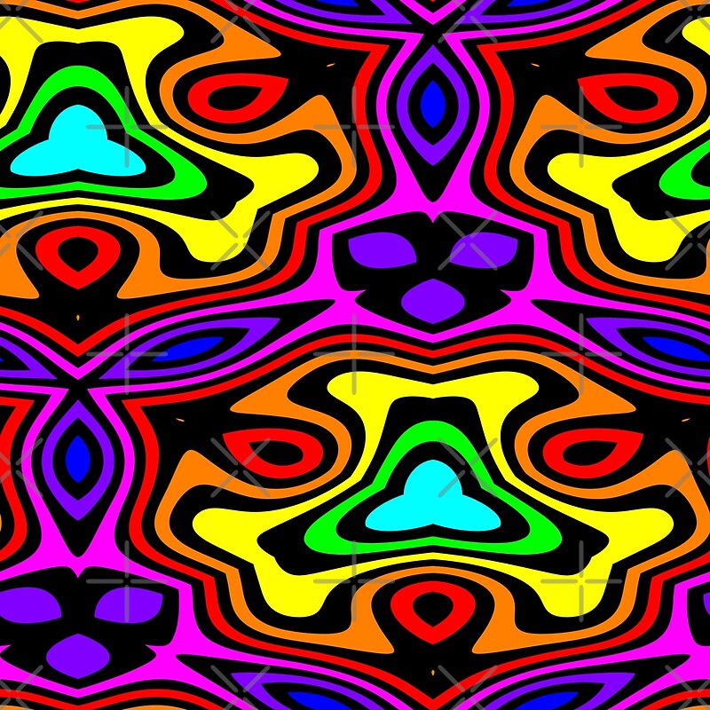 "Abstract Rainbow Seamless Pattern 4" by KaleiopeStudio | Redbubble