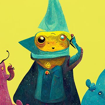 "Lottie the Newbie Frog Wizard AI Art" Sticker for Sale by ...