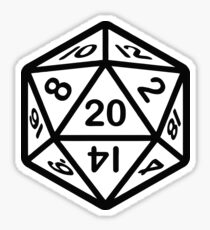 20 Sided Dice: Stickers | Redbubble