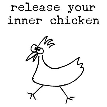 "Inner Chicken" Sticker for Sale by BladeConcept | Redbubble