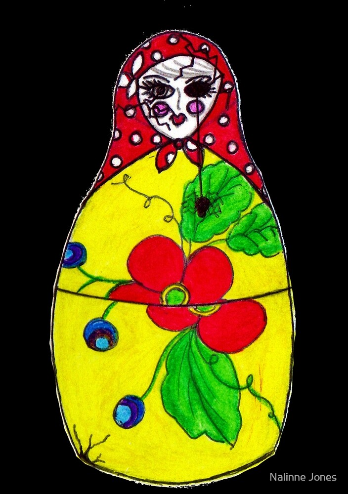 "Matryoshka Creepy Nesting Doll" by Nalinne Jones | Redbubble