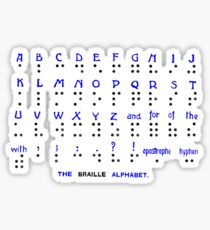 Braille Stickers | Redbubble