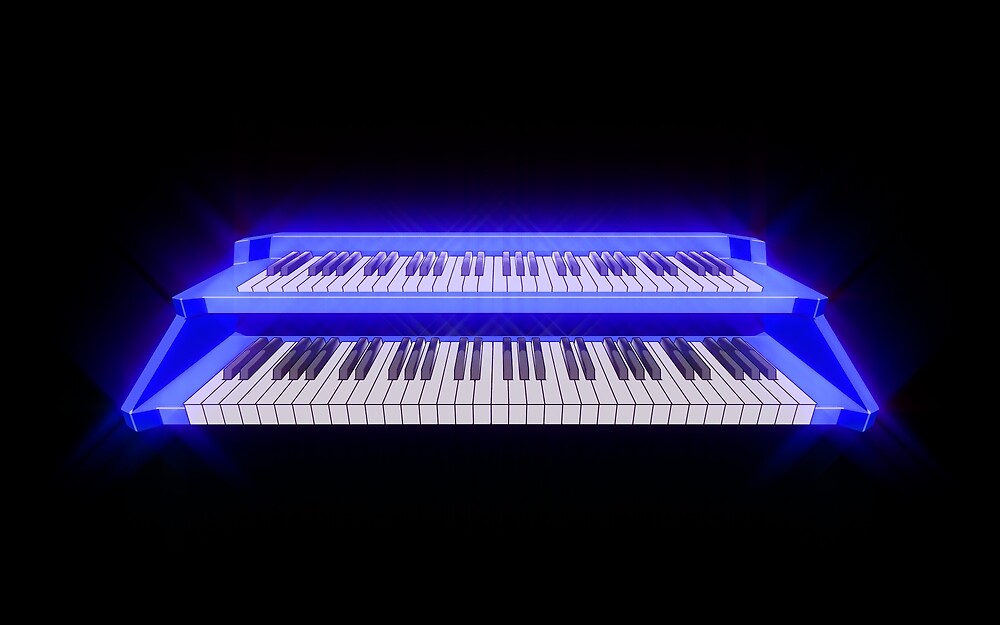 "Cosmic Keyboard" by fullerfx | Redbubble