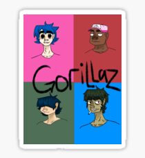 Gorillaz: Stickers | Redbubble