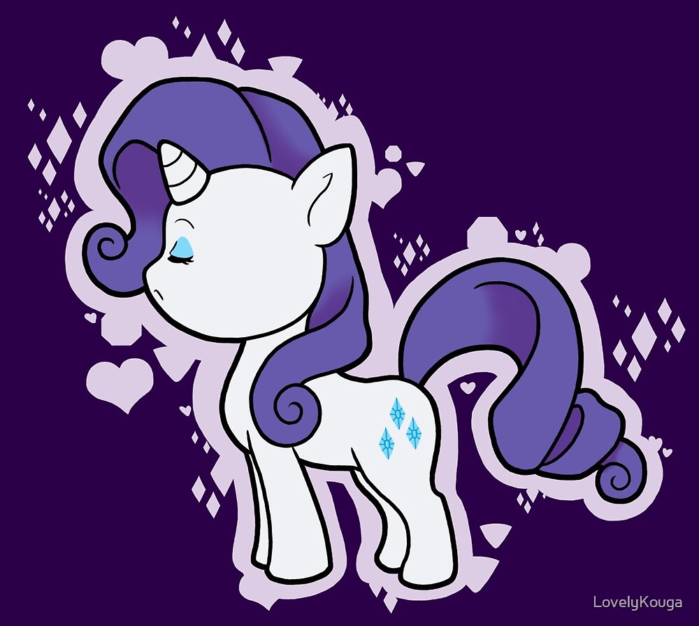 "Chibi Rarity" by LovelyKouga | Redbubble