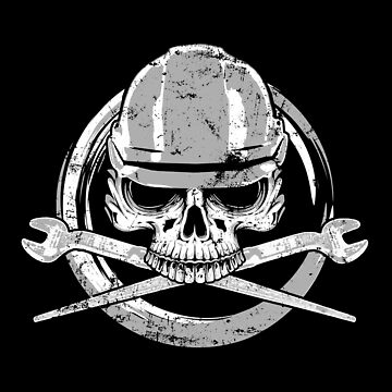 "Ironworker skull - Ironworker design" Sticker for Sale by yococo ...