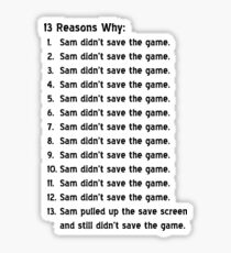 13 Reasons Why: Stickers | Redbubble