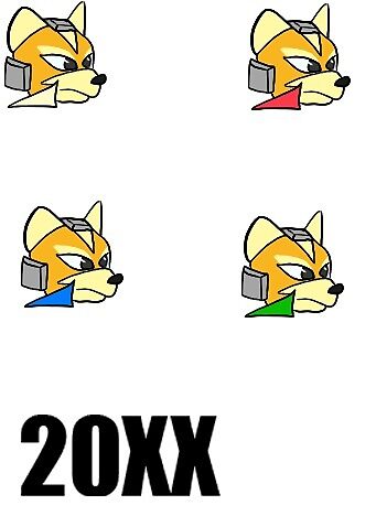 "Super Smash Brothers: Fox Melee Stock ft 20XX" by Kittyfries | Redbubble