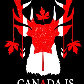 "Canada Is Calling All" Sticker for Sale by frigamribe88 | Redbubble