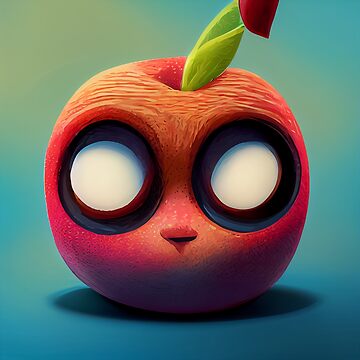 "Eat Your Apples - Scary and Funny Fruits" Sticker for Sale by The ...