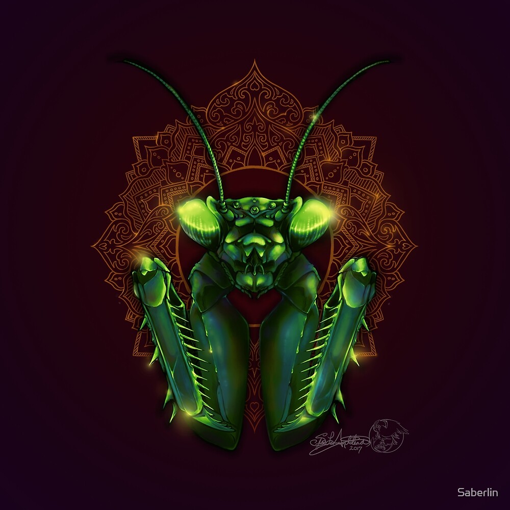 "Mantis Mandala" by Saberlin | Redbubble