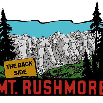 "Funny Mt. Rushmore Backside Decal" Sticker for Sale by zsonn | Redbubble
