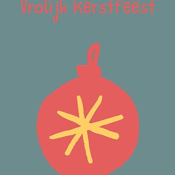 "Vrolijk Kerstfeest, Happy Christmas in Dutch, Christmas decor ...