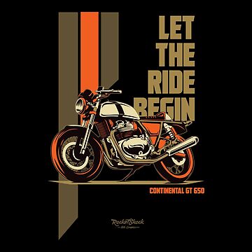 "Continental gt 650 rider " Sticker for Sale by Rocket Shock | Redbubble