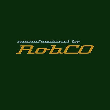 "Manufactured by RobCo" Essential T-Shirt for Sale by felmane | Redbubble