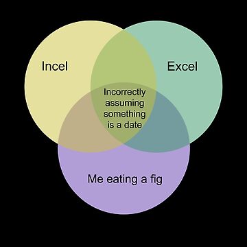 "Incel Excel Fig Venn Diagram" Magnet for Sale by StealthFandom | Redbubble