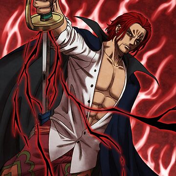 "One Piece Film Red Shanks Fanart" Poster for Sale by Hayatetsujimoto ...