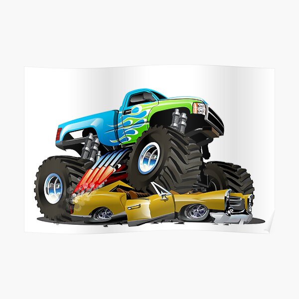 Monster Truck Posters | Redbubble