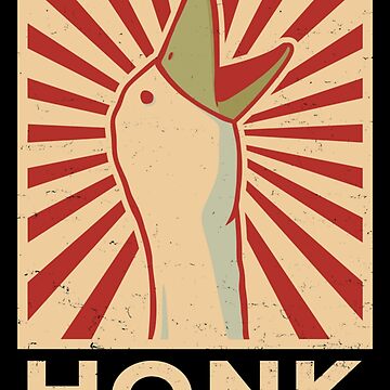 "HONK duck vintage" Sticker for Sale by JUDIRODRIGUEZ | Redbubble