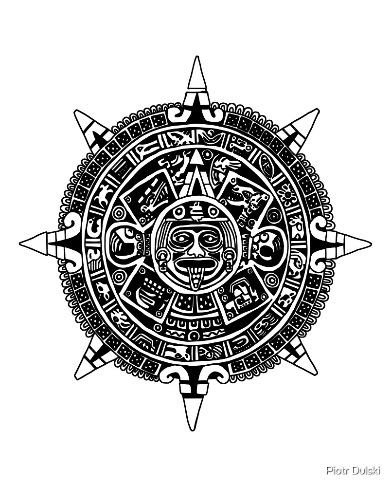 "Mesoamerica - Aztec Calendar" by Piotr Dulski | Redbubble