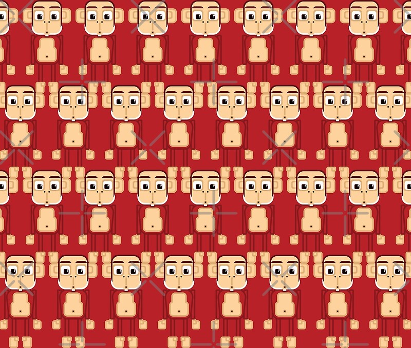 "Super cute animals - Cheeky Red Monkey" by boxedspaper | Redbubble