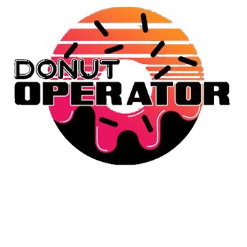 "donut operator" Sticker for Sale by Suzzita | Redbubble
