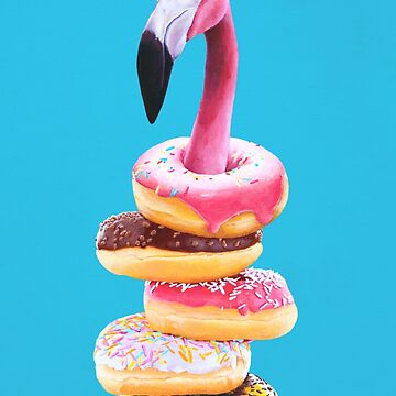 "A Famished Flamingo" Sticker for Sale by jamesormiston | Redbubble