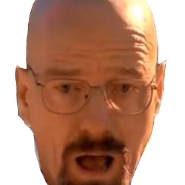 "Walter White Face Shocked Meme Sticker Breaking Bad Hank" Greeting ...