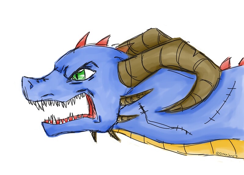 "Angry Dragon" by DracoJane | Redbubble