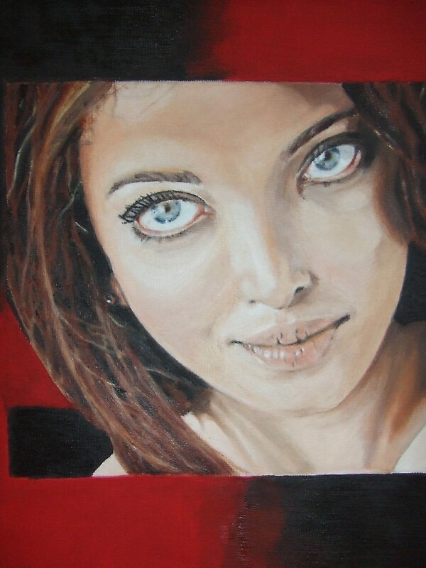 "Aishwarya Rai" by Ffion Rees | Redbubble